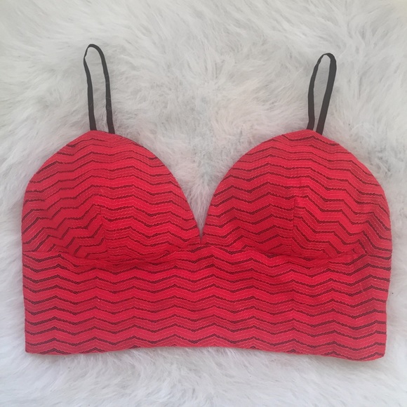 bebe | Tops | Bebe Crop Top Bustier Corset Bra Red Lace Black | Poshmark